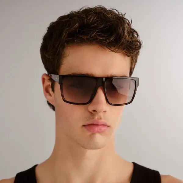 Le Specs Dark Magic D-frame Sunglasses