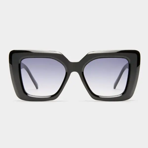 Le Specs Unimaginable Square Sunglasses - Black