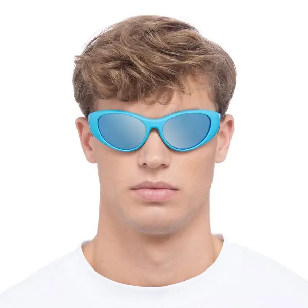 Le Specs Dotcom Sunglasses - Matte Cyan