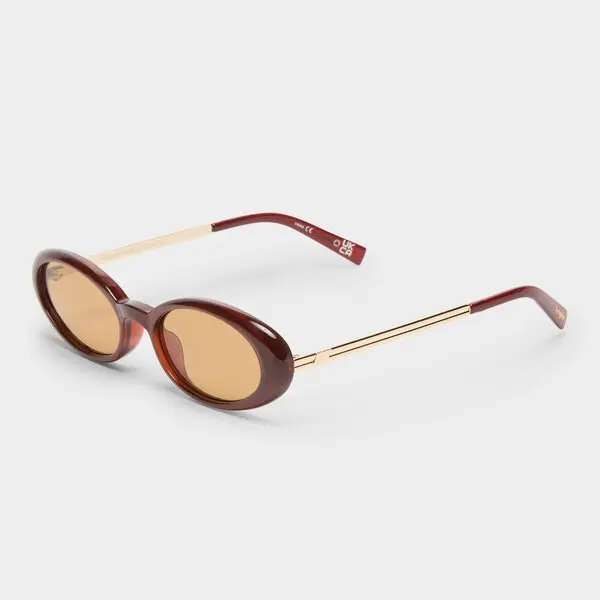 Le Specs Magnifique Oval Sunglasses - Cocoa