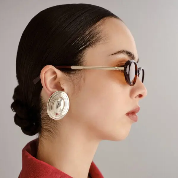 Le Specs Magnifique Oval Sunglasses - Cocoa