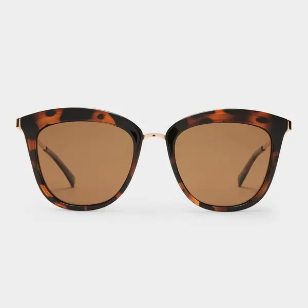 Le Specs Caliente Polarized Sunglasses - Tort Rose Gold