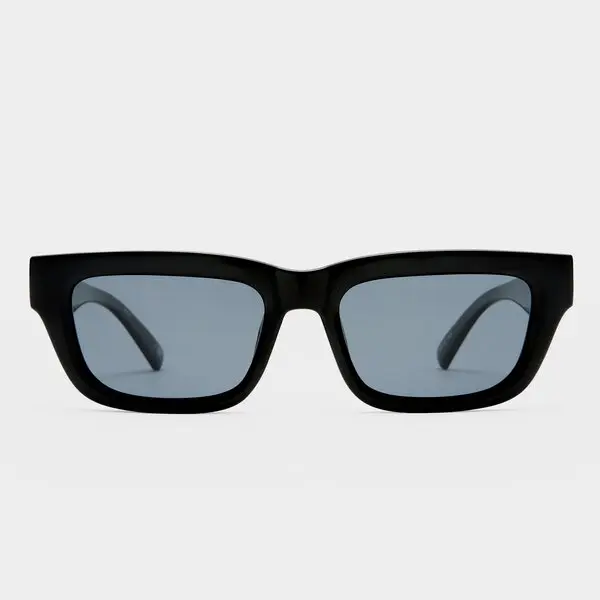 Le Specs Rectangle Frame Sunglasses - Black