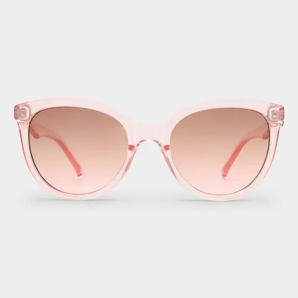 Le Specs The Muse Round Frame Sunglasses - Blush