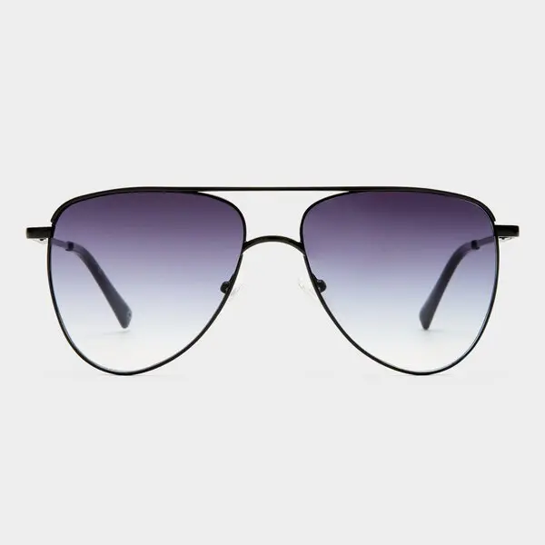 Le Specs The Duke Aviator Sunglasses - Matte Black