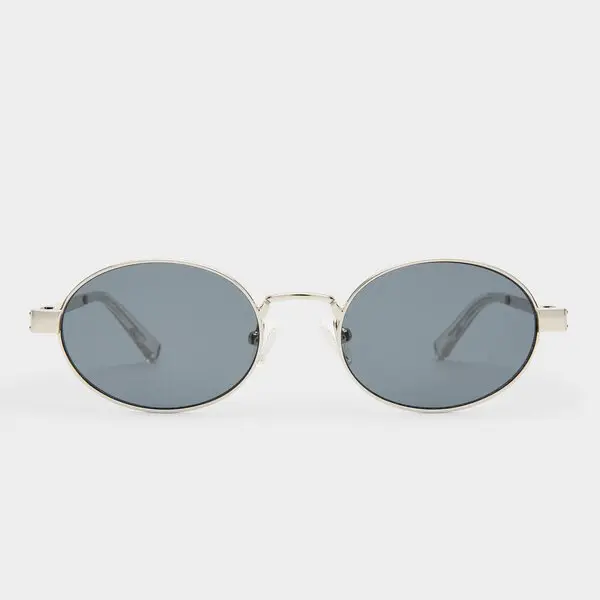 Le Specs Poseidon Deux Sunglasses - Silver Smoke