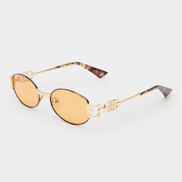Le Specs The Forbidden Oval Sunglasses - Bright Gold