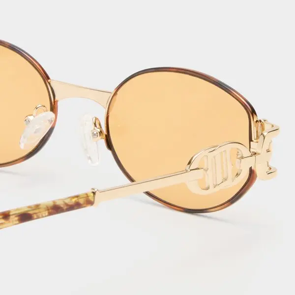 Le Specs The Forbidden Oval Sunglasses - Bright Gold