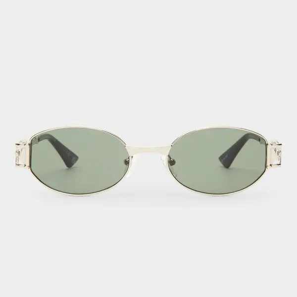 Le Specs The Forbidden Oval Sunglasses - Silver