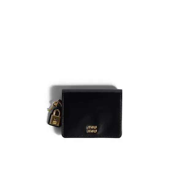 Miu Miu Small Leather Wallet - Black