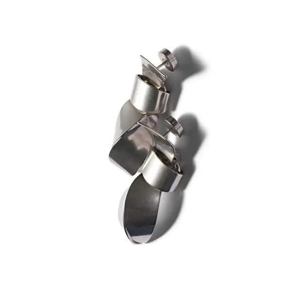 Miu Miu Metal Earrings - Antiqued Silver