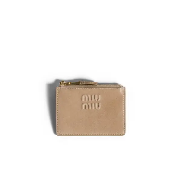 Miu Miu Nappa Leather Card Holder - Cord