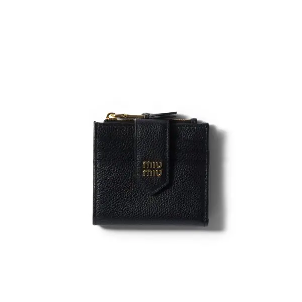 Miu Miu Small Leather Wallet - Black