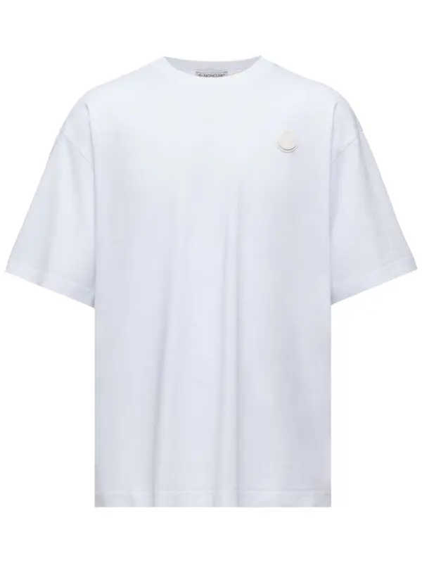 MONCLER X ASAP ROCKY Short Sleeve T-shirt With Logo - White