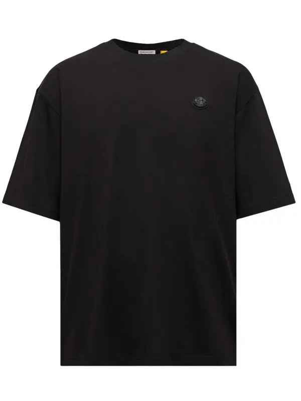 MONCLER X ASAP ROCKY Short Sleeve T-shirt With Logo - Black