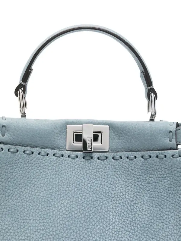 Fendi Peekaboo Mini Leather Handbag
