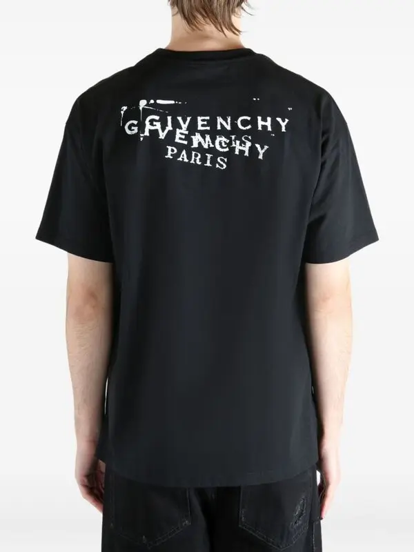 Givenchy Logo Cotton T-shirt - Black