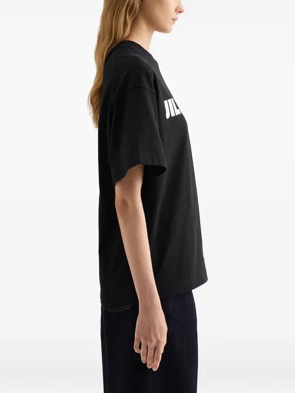 JIL SANDER Logo Cotton T-shirt - Black