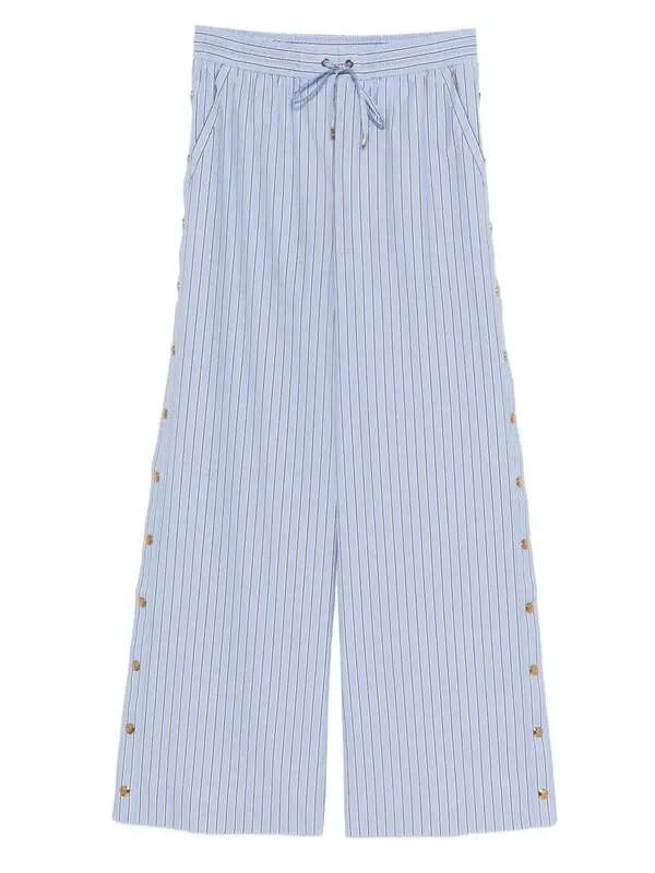Zimmermann Wide-leg Trousers - Sky Blue
