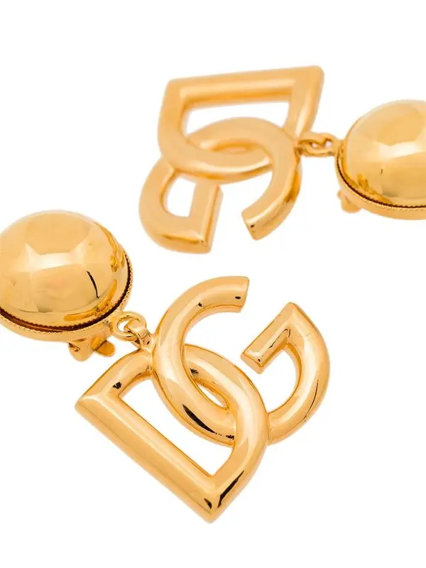 Dolce & Gabbana Dg Logo Clip-on Earrings