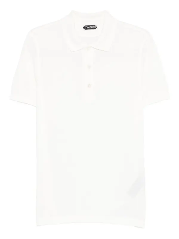 TOM FORD Cotton Polo Shirt - White