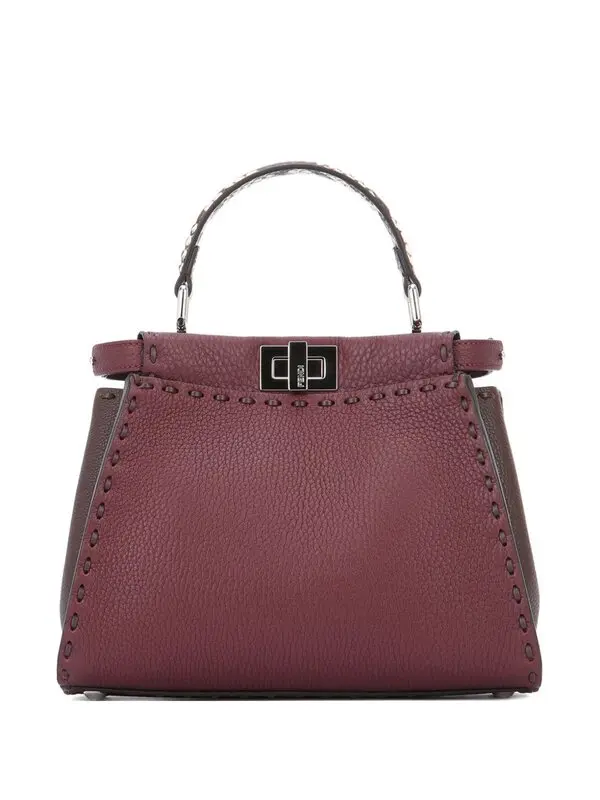 Fendi Peekaboo Mini Leather Handbag
