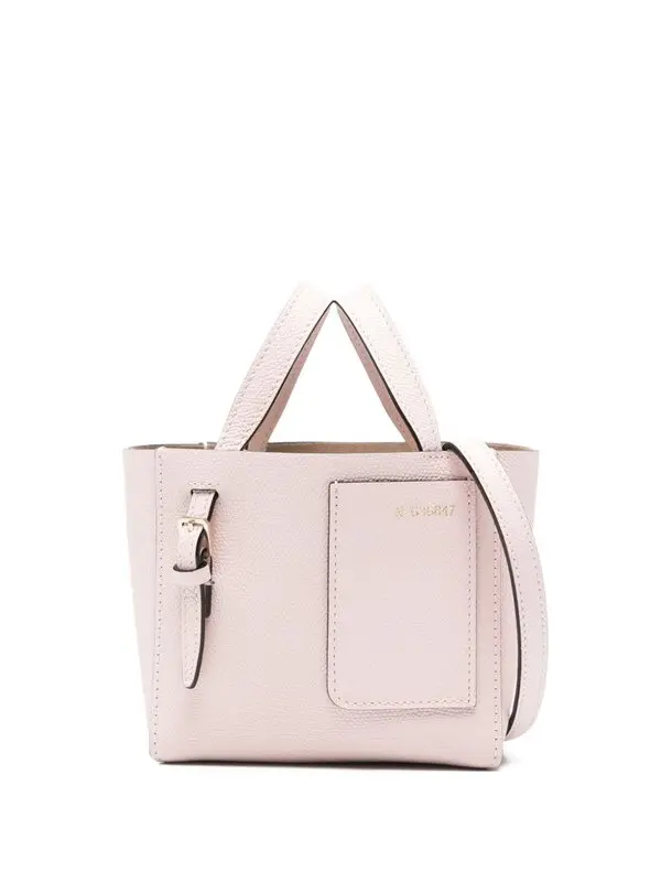 VALEXTRA Micro Leather Bucket Bag - Pink