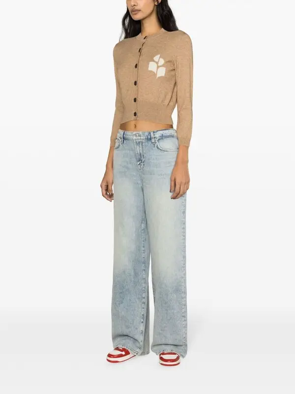 MARANT ETOILE Newton Cotton And Wool Cardigan - Beige