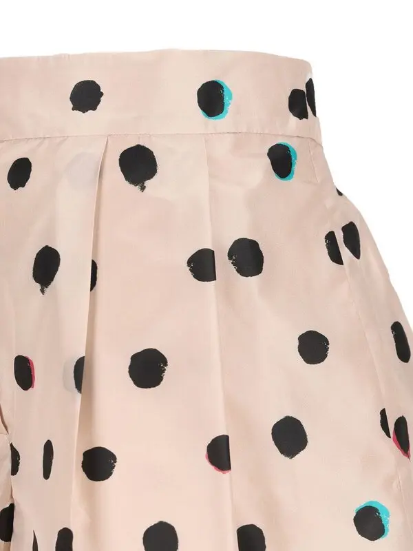 Fendi Silk Polka Dot Shorts - White
