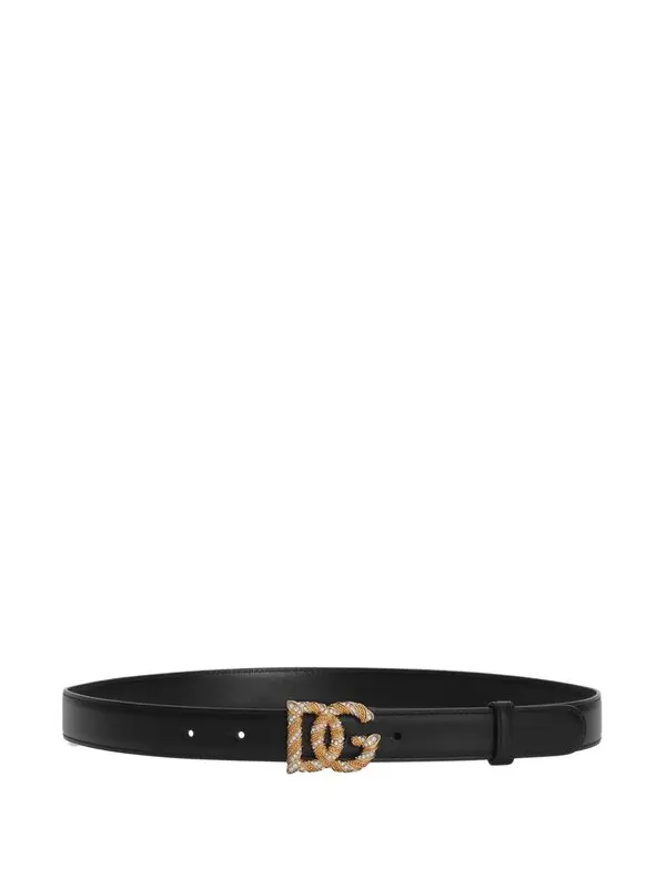 Dolce & Gabbana Leather Belt - Black