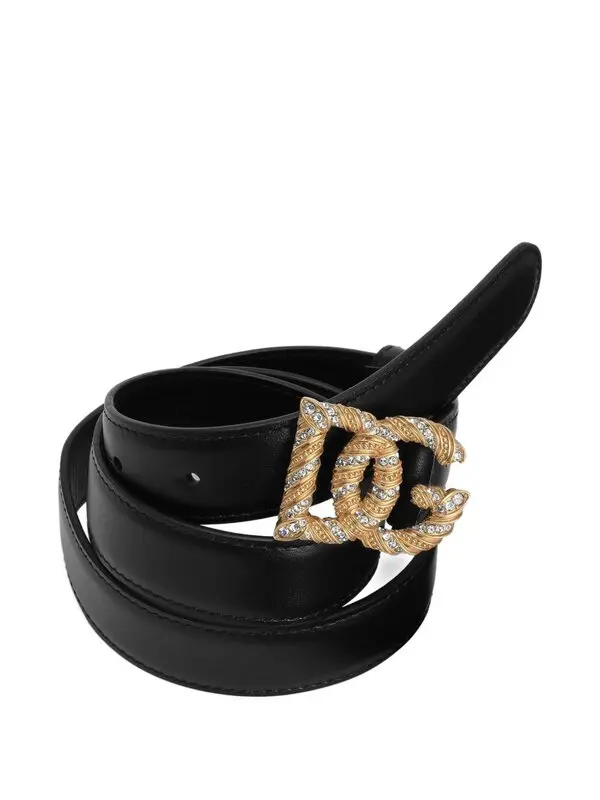 Dolce & Gabbana Leather Belt - Black