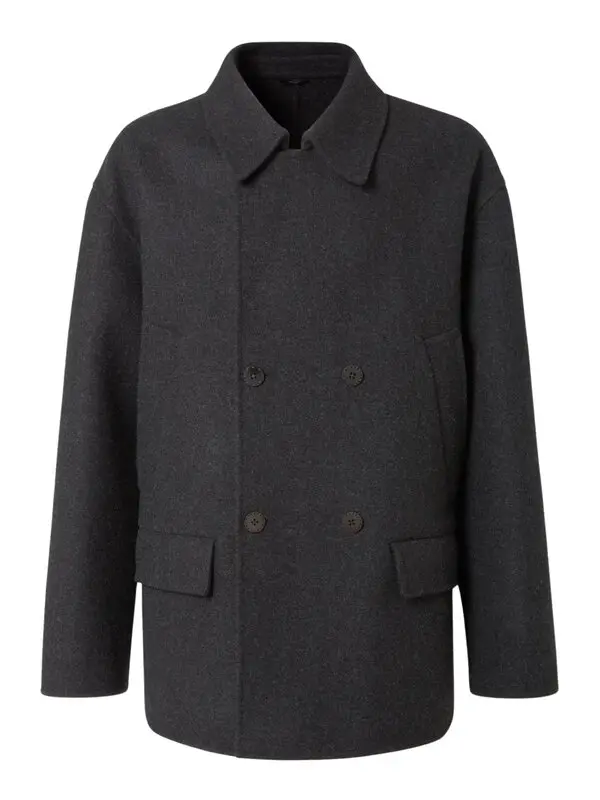 Fendi Double-breasted Coat - Grey