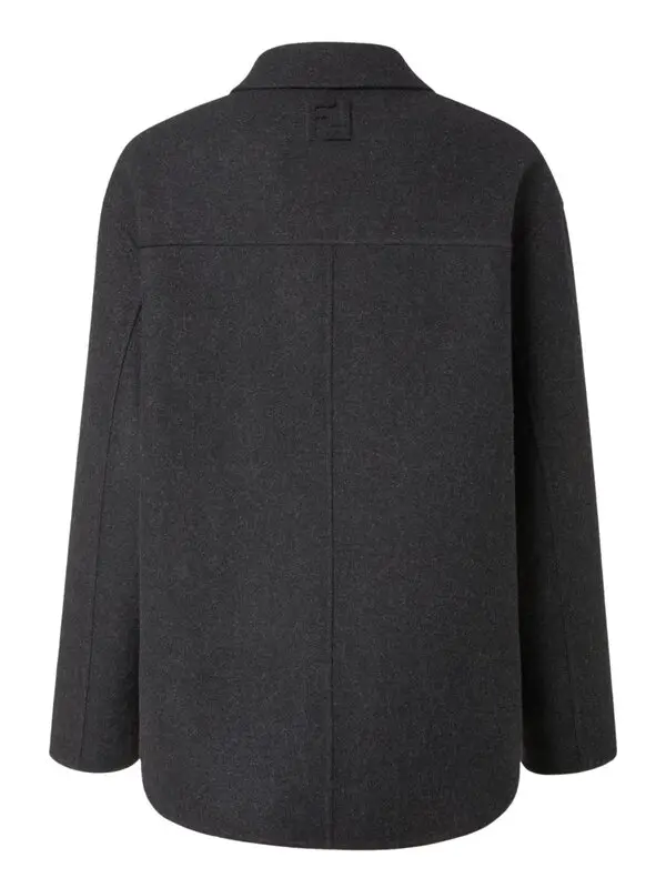 Fendi Double-breasted Coat - Grey