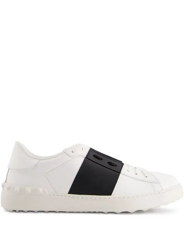 Valentino Garavani Open Leather Sneakers - White