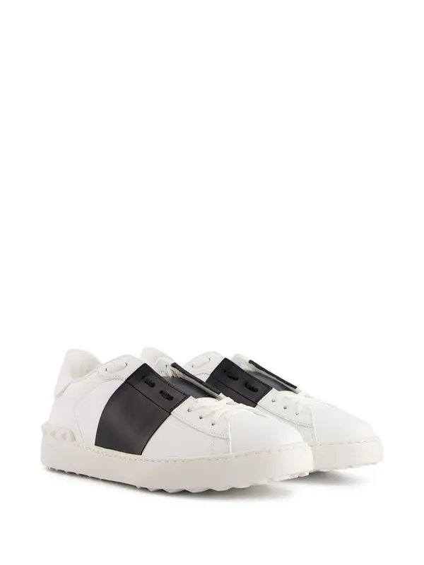 Valentino Garavani Open Leather Sneakers - White