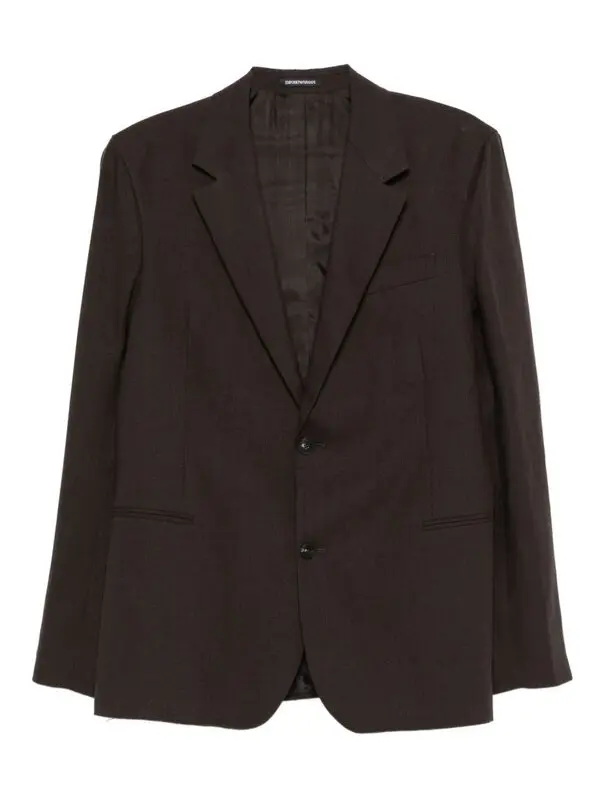 Emporio Armani Linen Single-breasted Jacket
