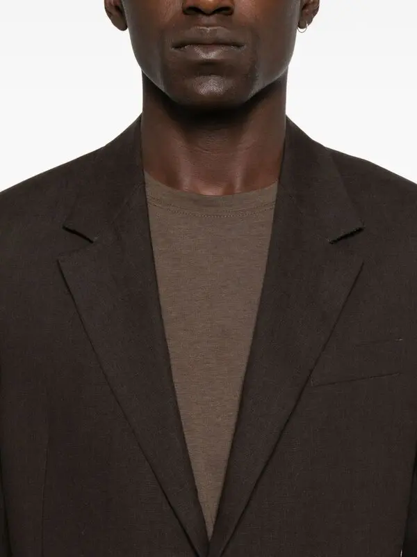 Emporio Armani Linen Single-breasted Jacket