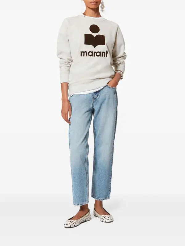 MARANT ETOILE Millyny Cotton Sweatshirt - Brown