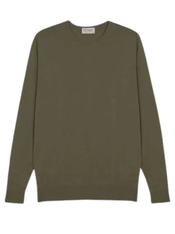 John Smedley Crewneck Jumper - Green