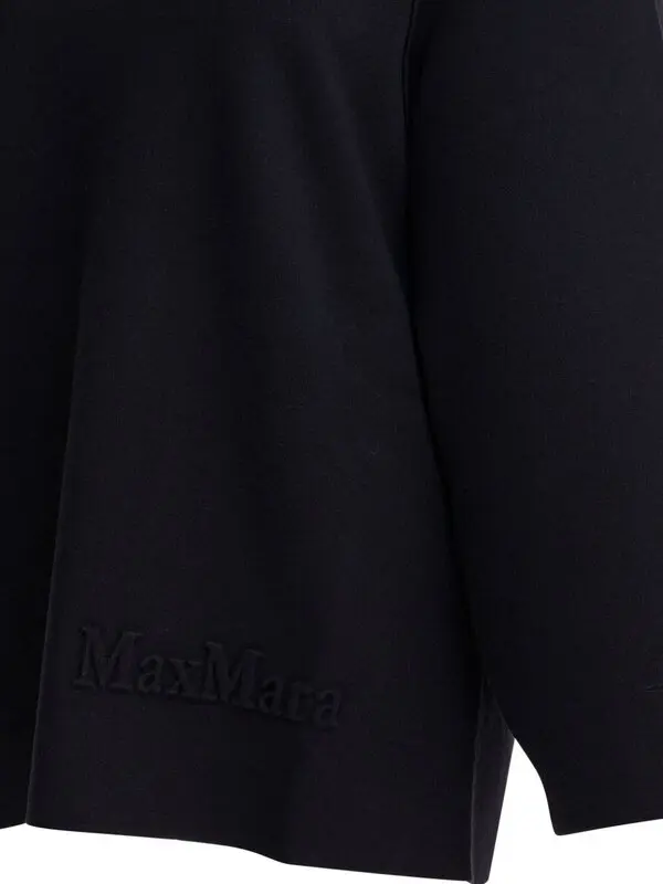 Max Mara Boat-neck Long-sleeve Sweater - Blue