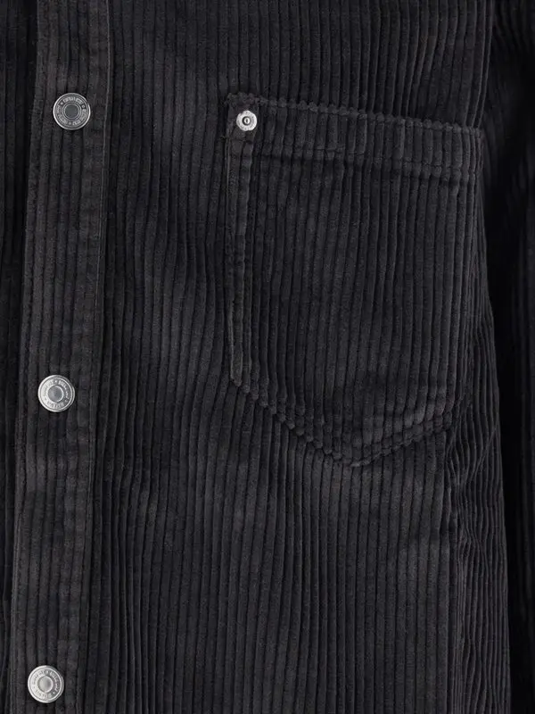 AMI Paris Cotton Overshirt - Grey