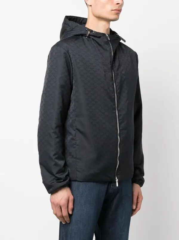 Emporio Armani Nylon Blouson Jacket - Blue