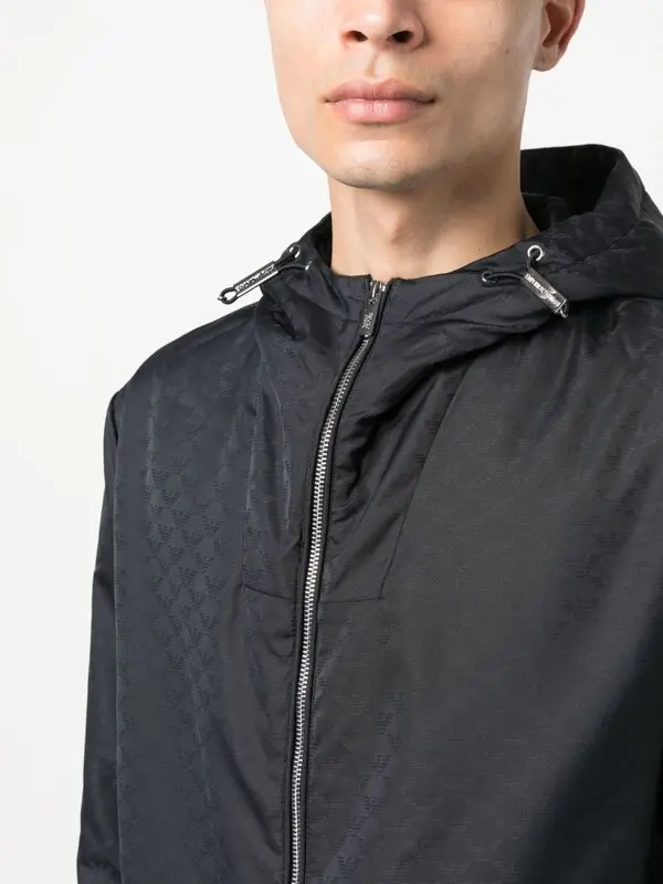 Emporio Armani Nylon Blouson Jacket - Blue