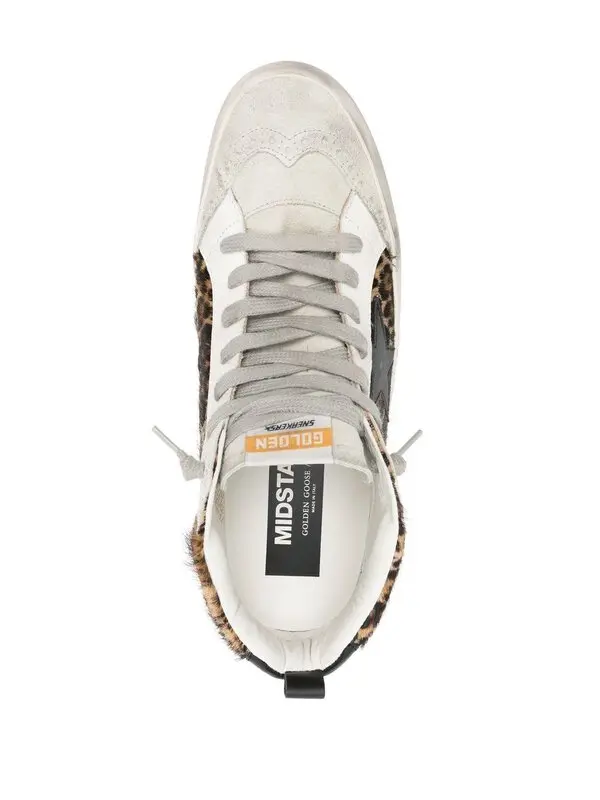 GOLDEN GOOSE Mid Star Leather Sneakers - Multi