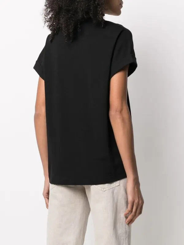 Brunello Cucinelli Cotton V-neck T-shirt - Black