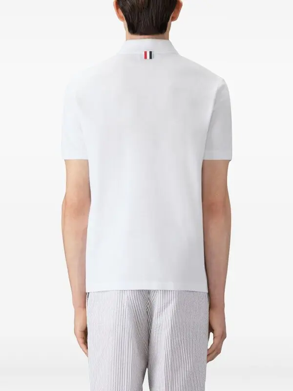 Thom Browne Cotton Polo Shirt - White