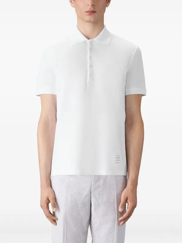 Thom Browne Cotton Polo Shirt - White