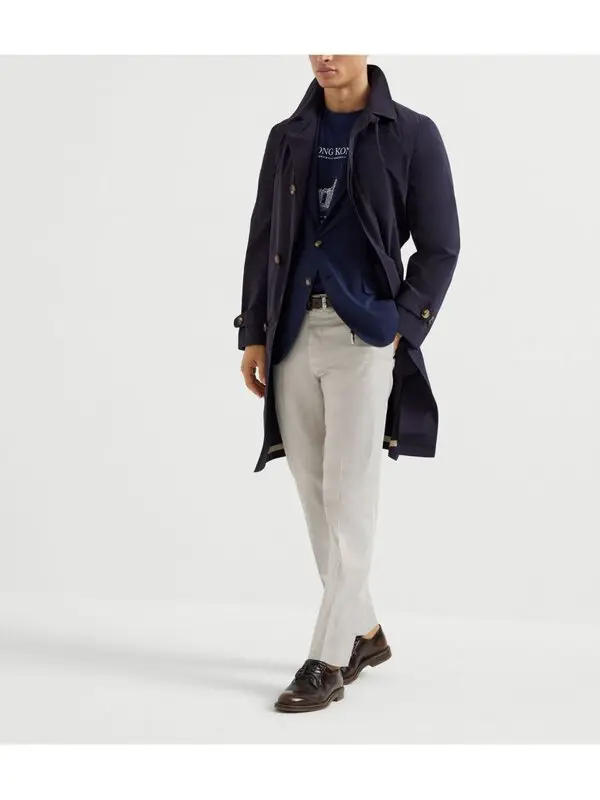 Brunello Cucinelli Cotton Trousers - Beige