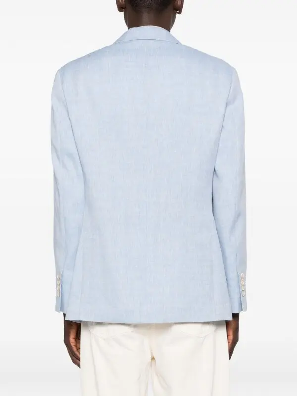Brunello Cucinelli Single-breasted Blazer Jacket - Sky Blue
