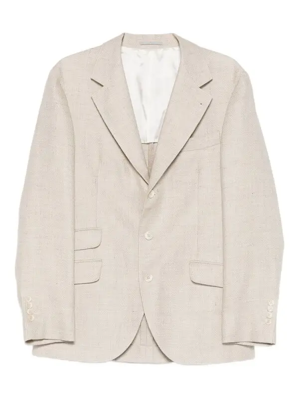 Brunello Cucinelli Single-breasted Jacket - Beige